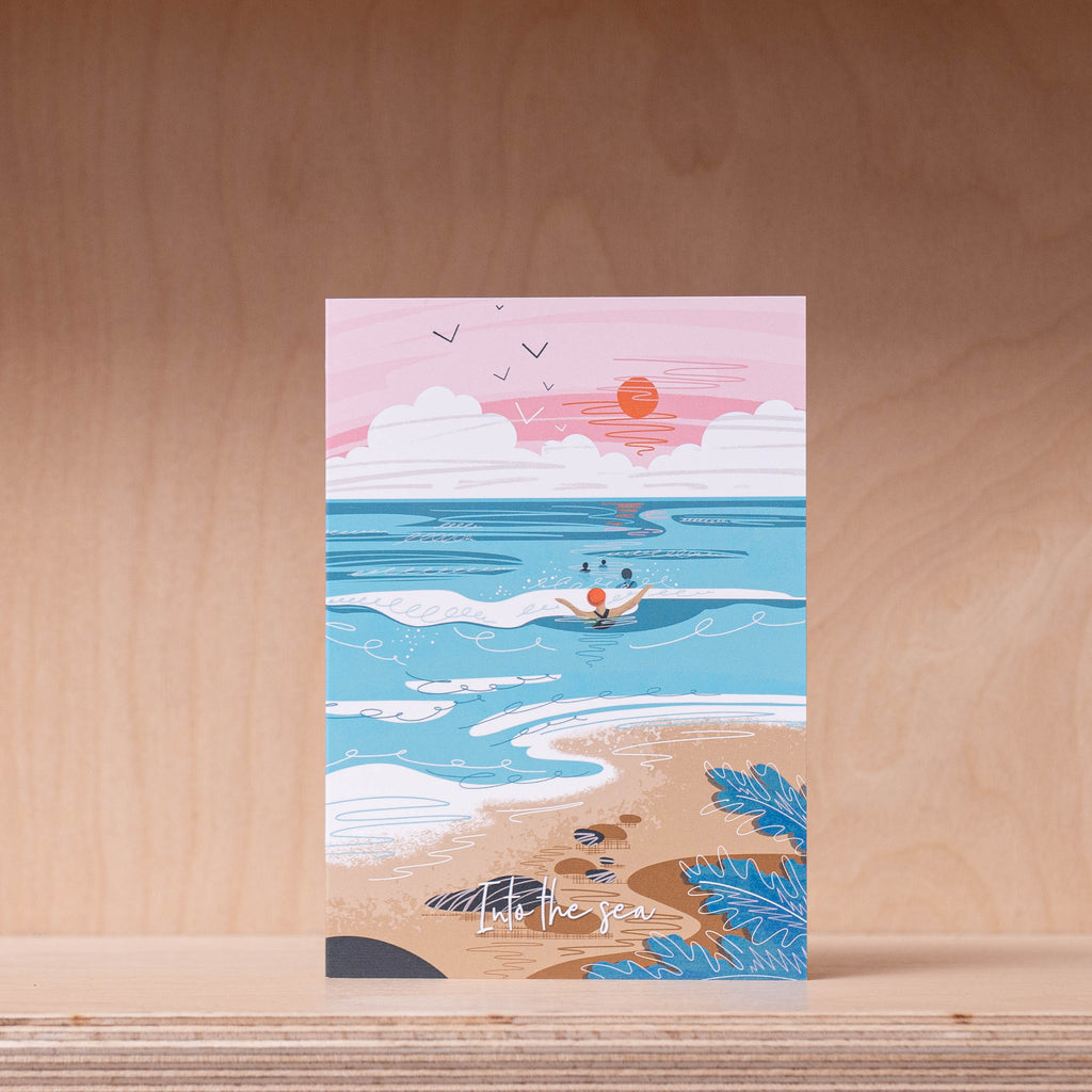 Onneke - Wild Swimming Card Sea Swimming Card – mlkwood store